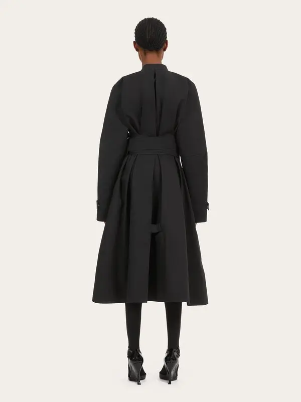 FERRAGAMO High-neck Belted Waist Coat