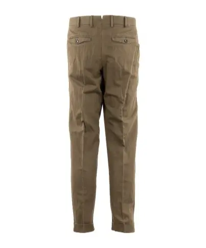 PT TORINO Straight-leg Pleated Trousers - Brown