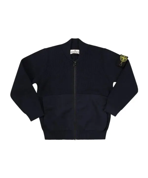Stone Island Zip-up Compass Badge Sweater