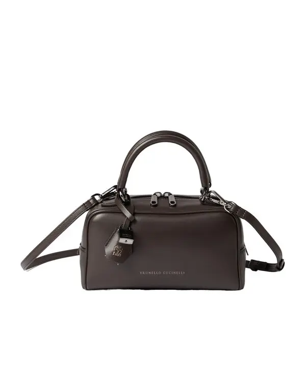 Brunello Cucinelli Explorer Small Boston Bag - Black