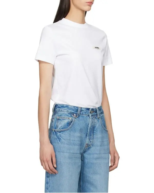 Jacquemus Logo Patch Cotton T-shirt