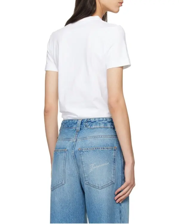 Jacquemus Logo Patch Cotton T-shirt