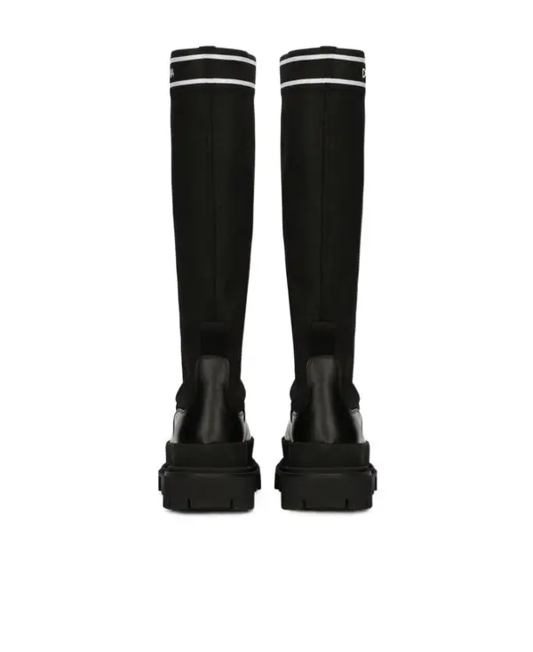 Dolce & Gabbana Logo-print Knee-high Boots