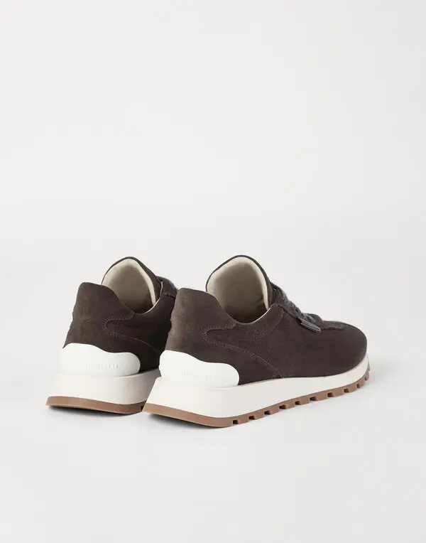 Brunello Cucinelli Round-toe Lace-up Sneakers - Black