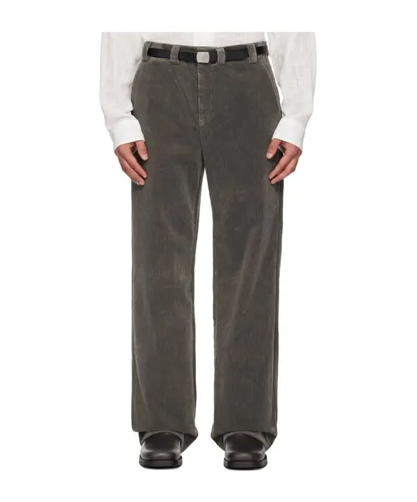 RIER Corduroy Casual Pants - Black
