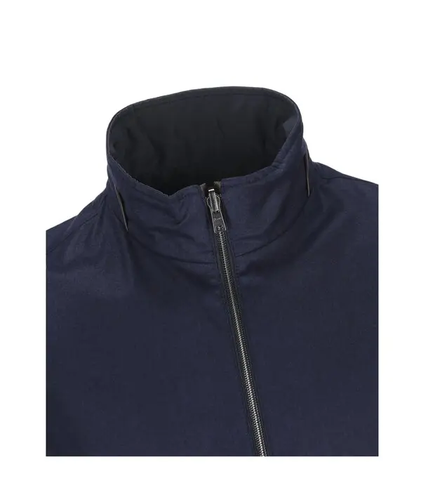 Herno Sleeveless Zip-up Jacket With High Collar And Patch Pockets