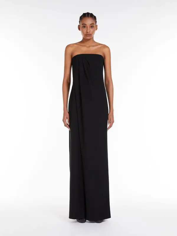 Max Mara Bustier-style Jumpsuit With Tuxedo Stripe Detail