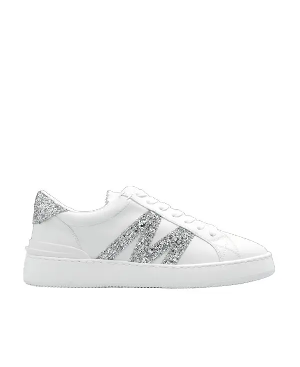 Moncler Monaco Embellished Low-top Sneakers - White