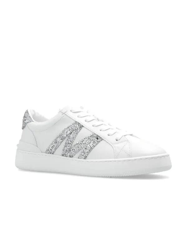 Moncler Monaco Embellished Low-top Sneakers - White