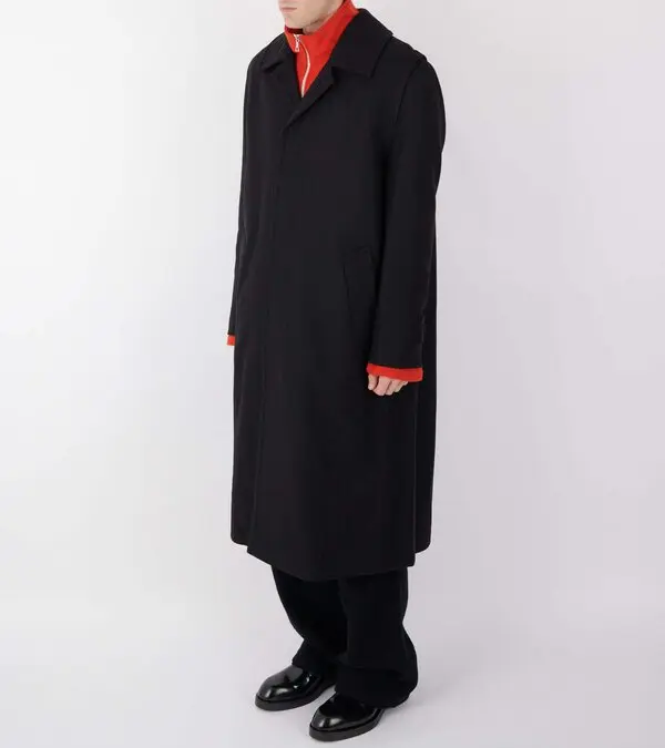 RIER Loden Wool Coat With Classic Collar And Drawstring