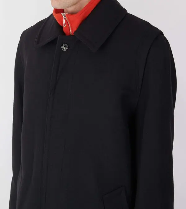RIER Loden Wool Coat With Classic Collar And Drawstring