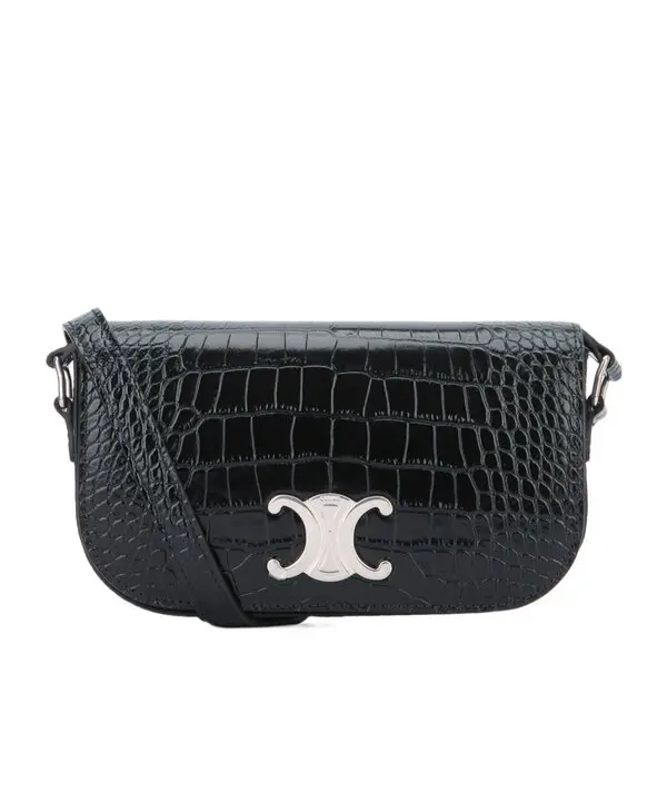 Celine Flap Shoulder Bag - Black
