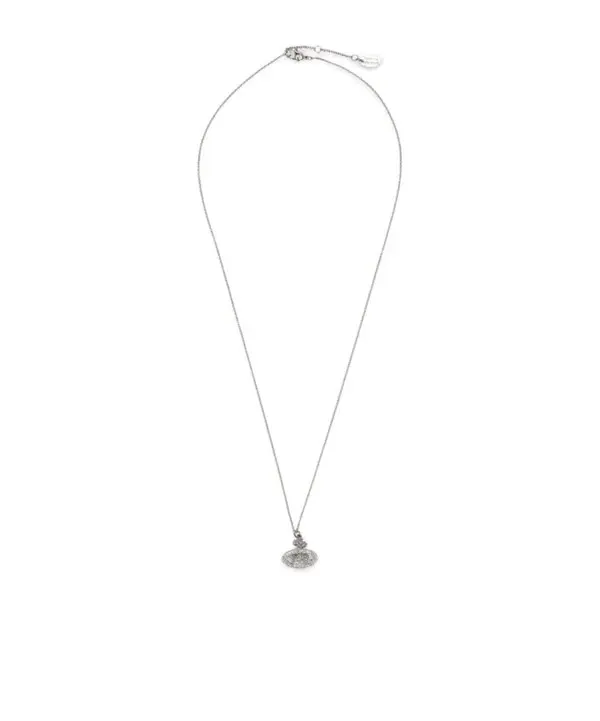 VIVIENNE WESTWOOD Orb Plaque Embellished Necklace - Gray