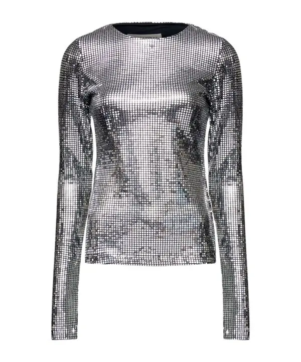 MAISON MARGIELA Metallic Long Sleeve Top