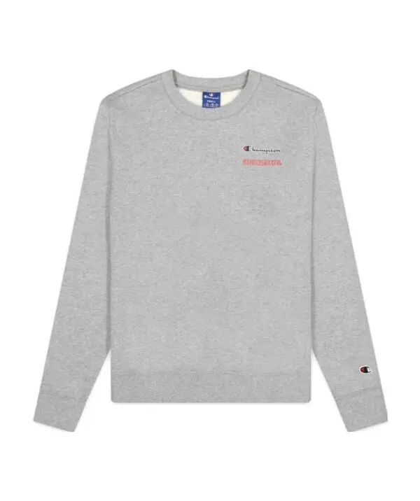Champion Printed Crew Neck Long Sleeve Sweater