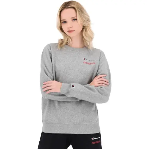 Champion Printed Crew Neck Long Sleeve Sweater