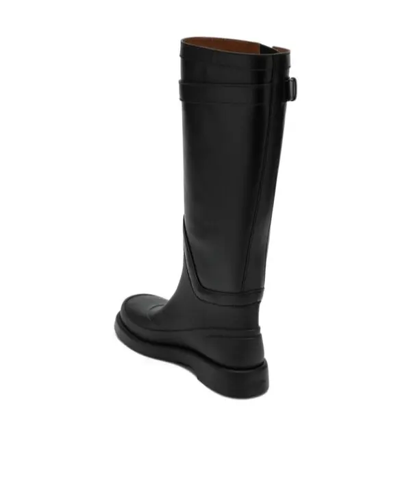 Valentino Garavani Vlogo Buckle Knee High Boots