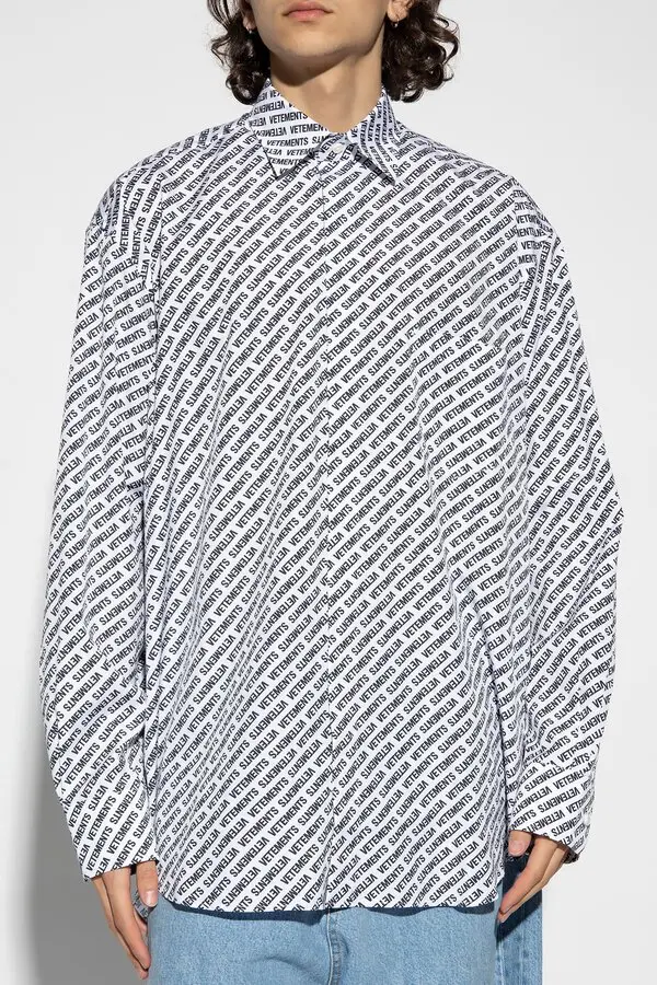 Vetements Logo Long-sleeved Shirt