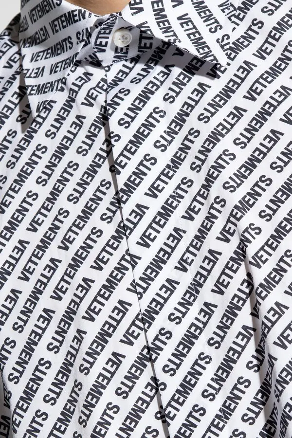 Vetements Logo Long-sleeved Shirt