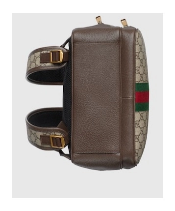 Gucci Logo Plaque Monogrammed Backpack
