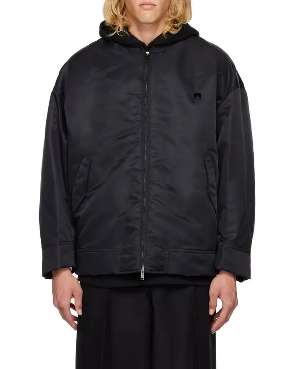 Valentino Garavani Zip-up Logo Jacket - Black