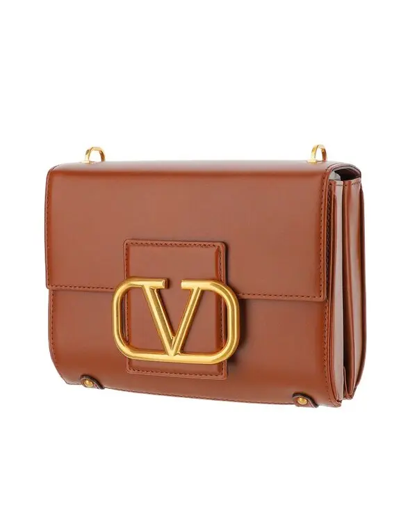 Valentino Garavani Stud Sign Foldover Top Shoulder Bag