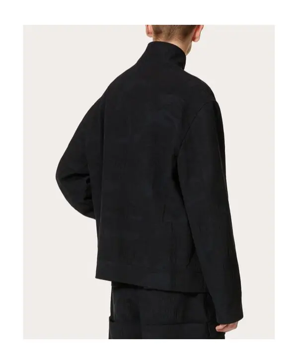 Valentino Garavani Logo Detailed Zip-up Long-sleeved Jacket
