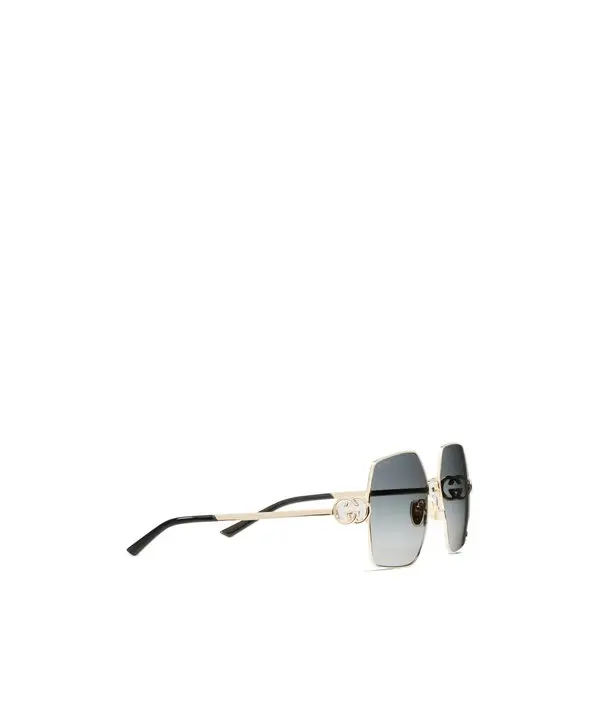 Gucci Oval Frame Sunglasses - Gray