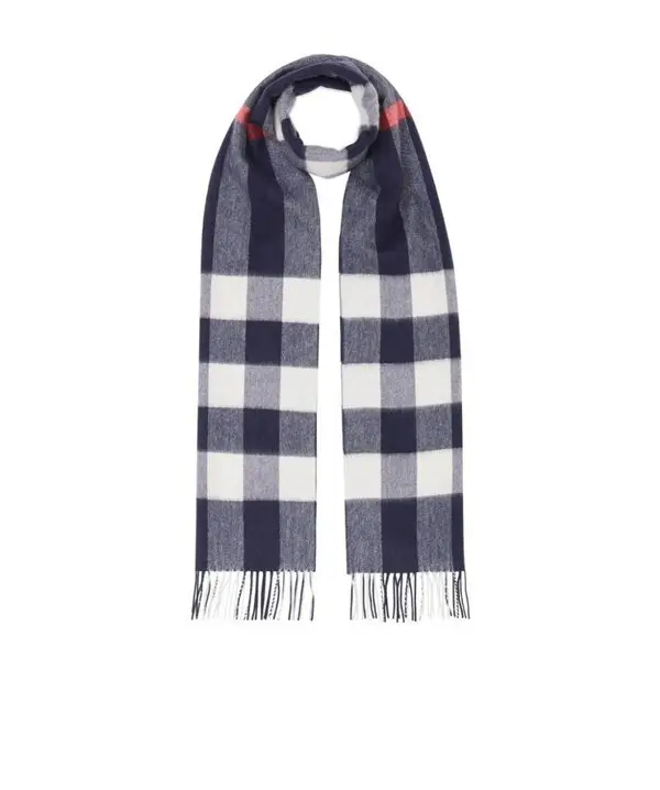 Burberry Check Fringed Scarf