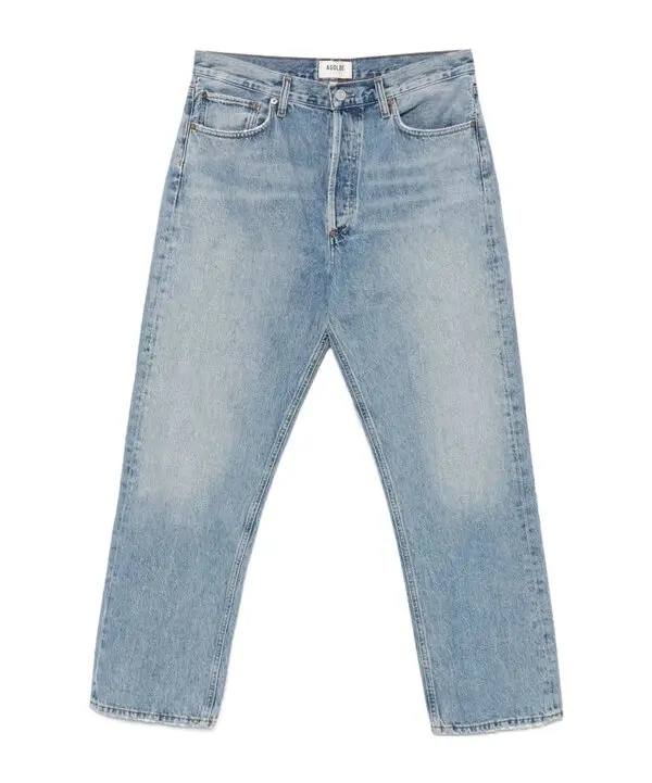 AGOLDE Vintage Inspired Straight Leg Jeans - Light Blue