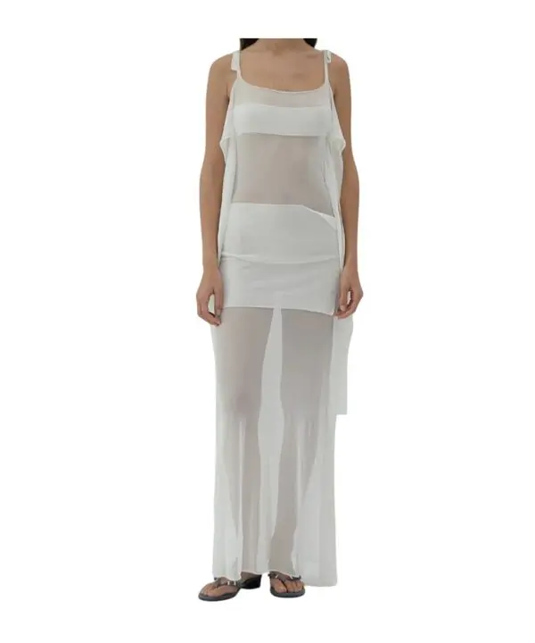 Paloma Wool Strappy Slip Dress - Gray