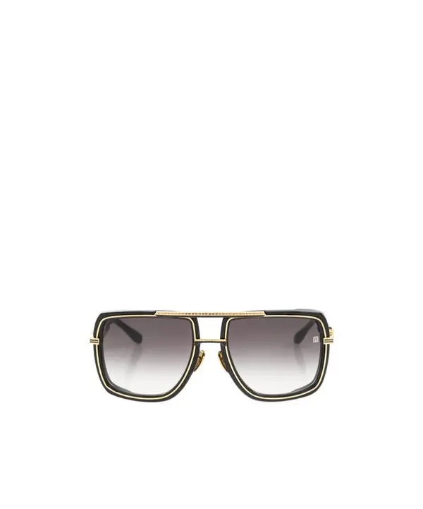 Balmain Soldier Square Frame Sunglasses - Gray