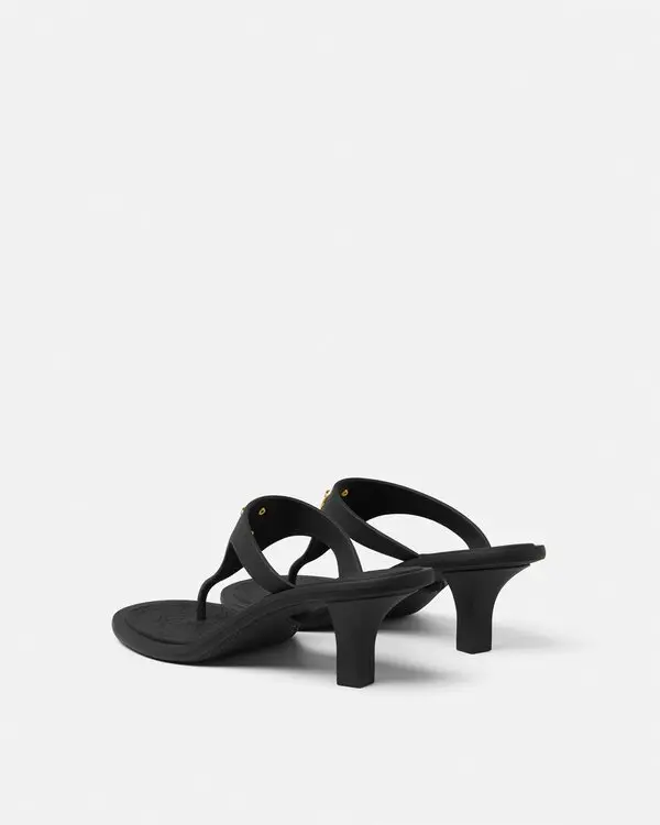 Versace Medusa Heeled Thong Sandals