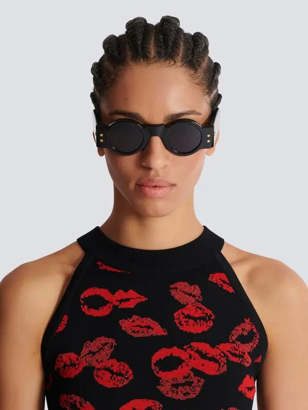 Balmain Round Frame Sunglasses