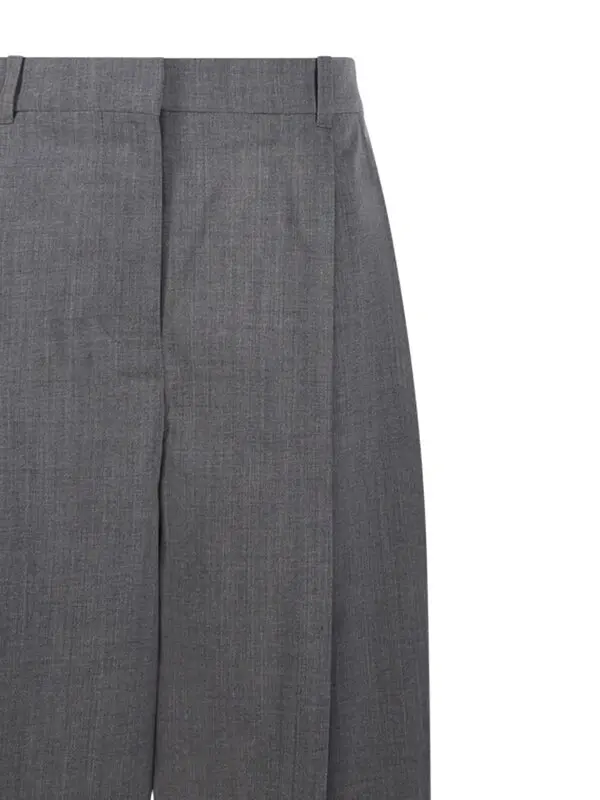 Jacquemus High Rise Pleated Wide Leg Trousers