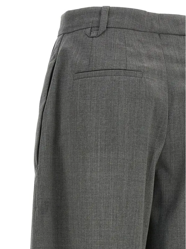 Jacquemus High Rise Pleated Wide Leg Trousers