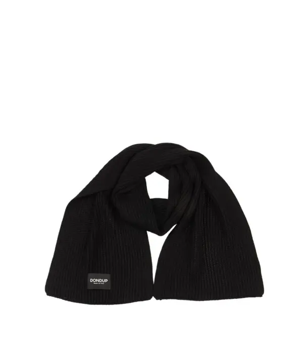 DONDUP Ribbed Knit Scarf - Black