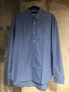 LANVIN Striped Straight Hem Shirt