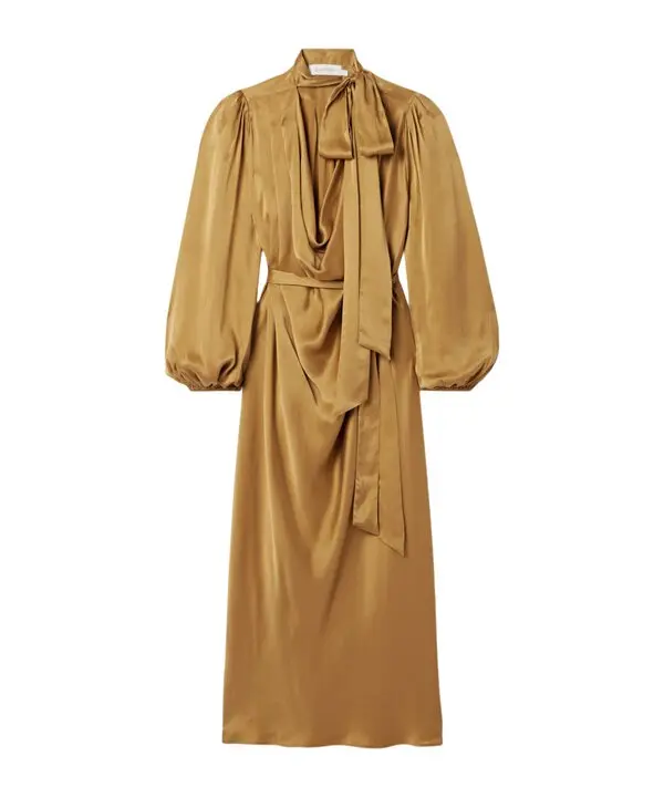 Zimmermann Bow Detail Midi Dress