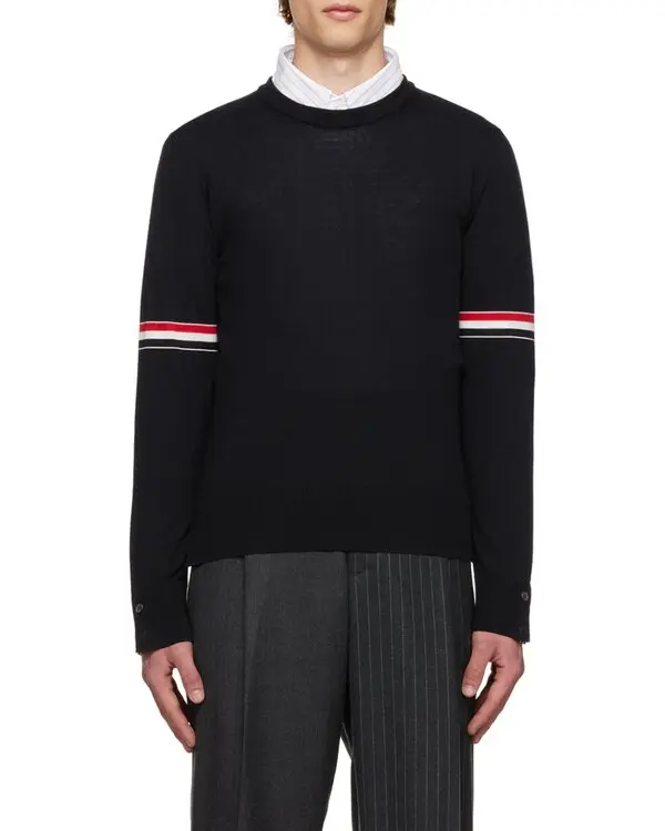 Thom Browne Striped Merino Wool Pullover
