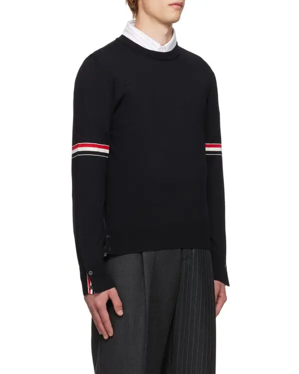 Thom Browne Striped Merino Wool Pullover