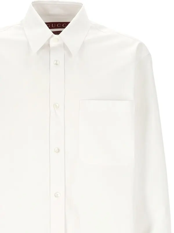 Gucci Collared Long-sleeve Shirt
