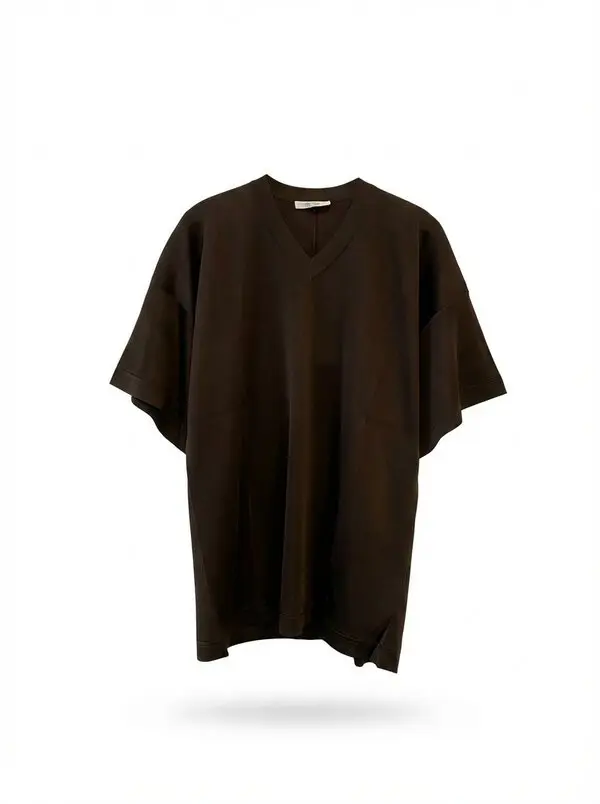 THE ROW V-neck T-shirt - Black