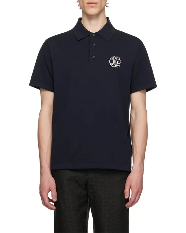 Givenchy Logo-jacquard Short-sleeved Polo Shirt - Black