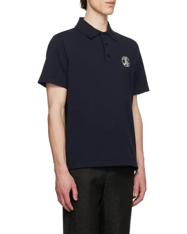 Givenchy Logo-jacquard Short-sleeved Polo Shirt - Black