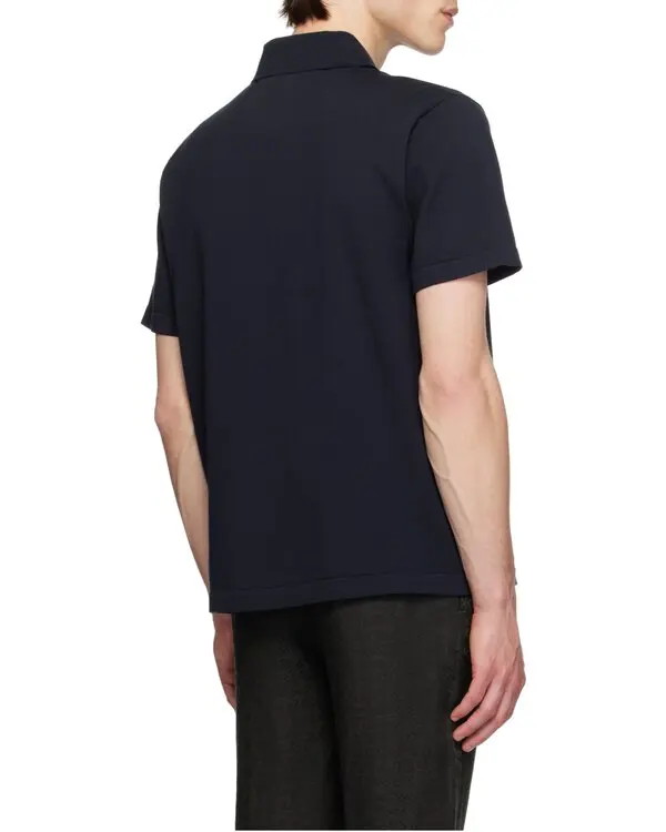 Givenchy Logo-jacquard Short-sleeved Polo Shirt - Black