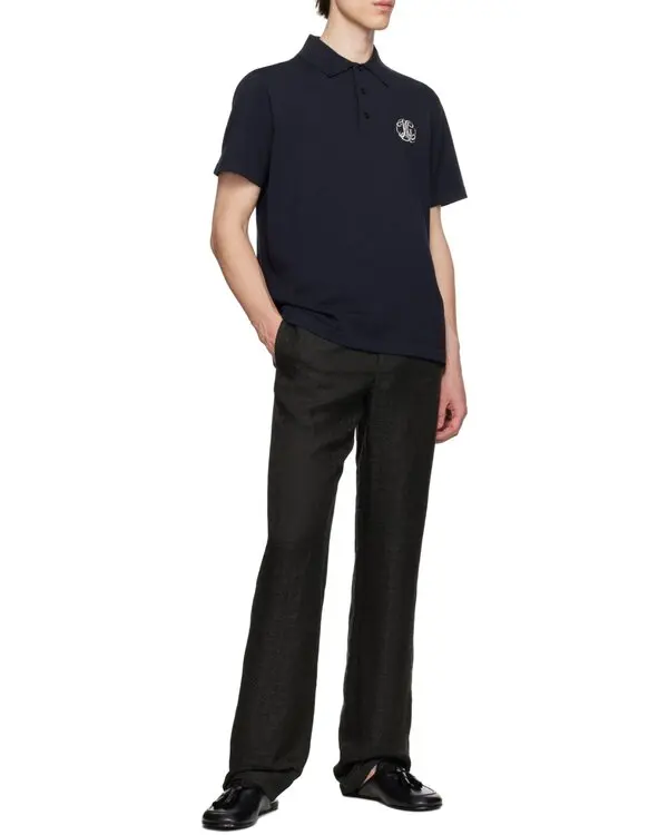 Givenchy Logo-jacquard Short-sleeved Polo Shirt - Black