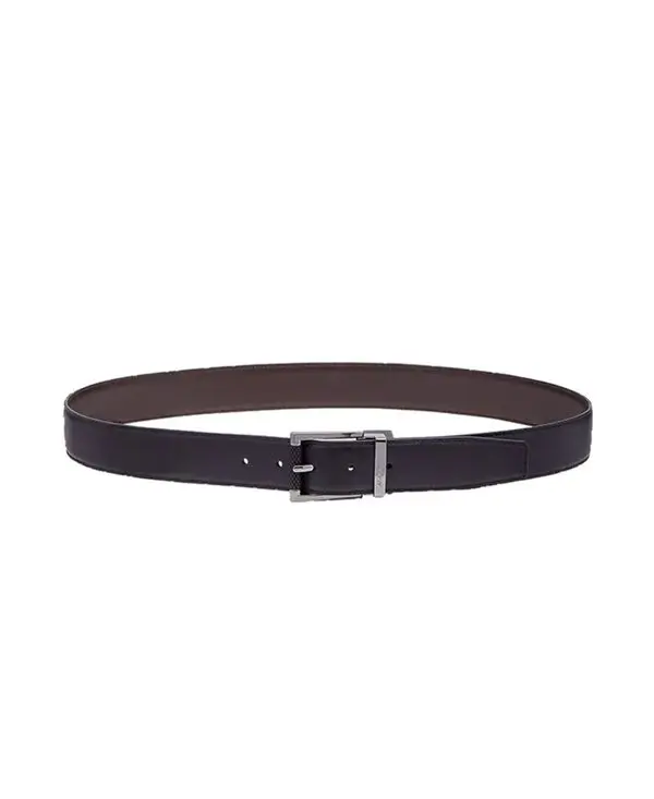 FERRAGAMO Double-sided Logo Detail Belt - Black