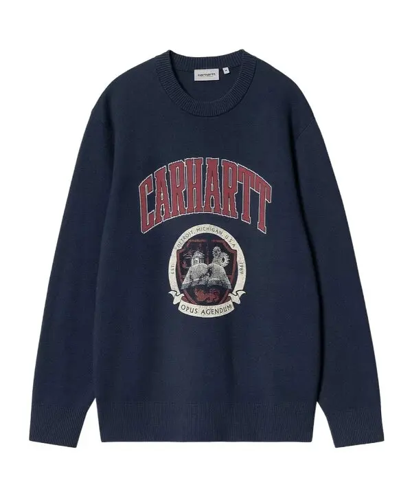 Carhartt Work In Progress College Logo Pullover