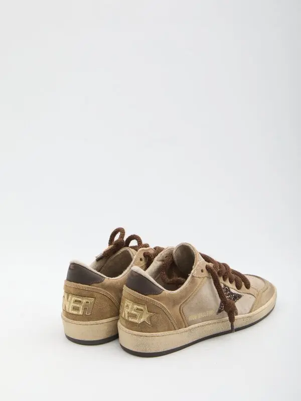 GOLDEN GOOSE Ball Star Lace-up Sneakers - Nude